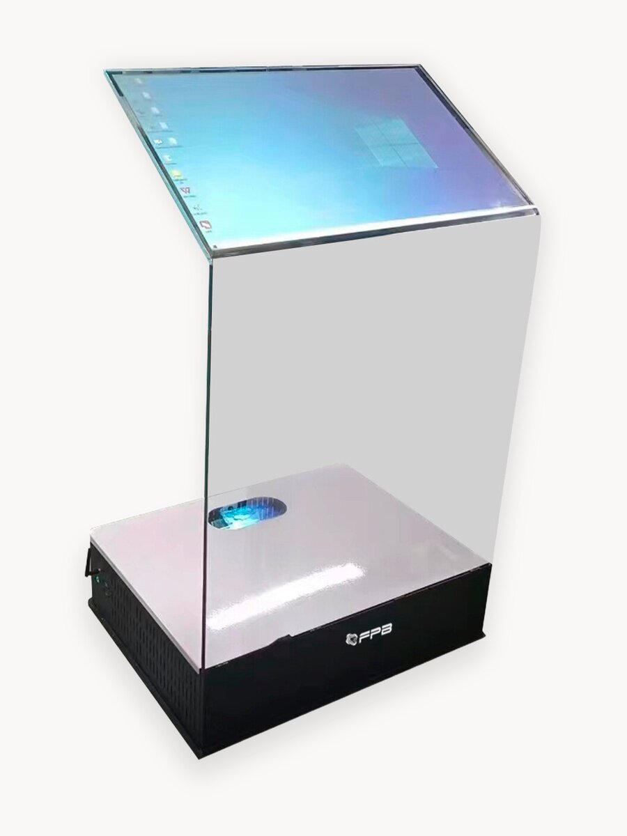 Сенсорный инфокиоск 32" с прозрачным сенсорным экраном, белый