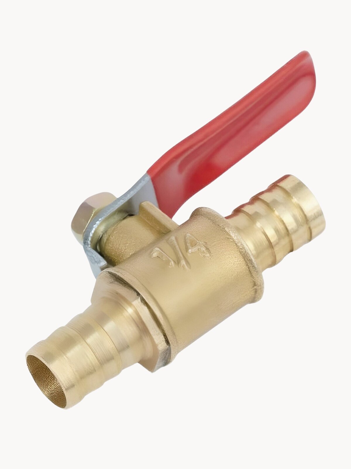 Кран шаровый со штуцером 8 мм латунный, кран для шланга (качество)