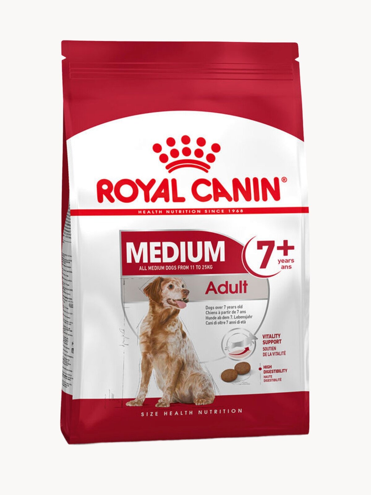 Сухой корм для собак Royal Canin Medium Adult 7+ для средних пород, 15 кг