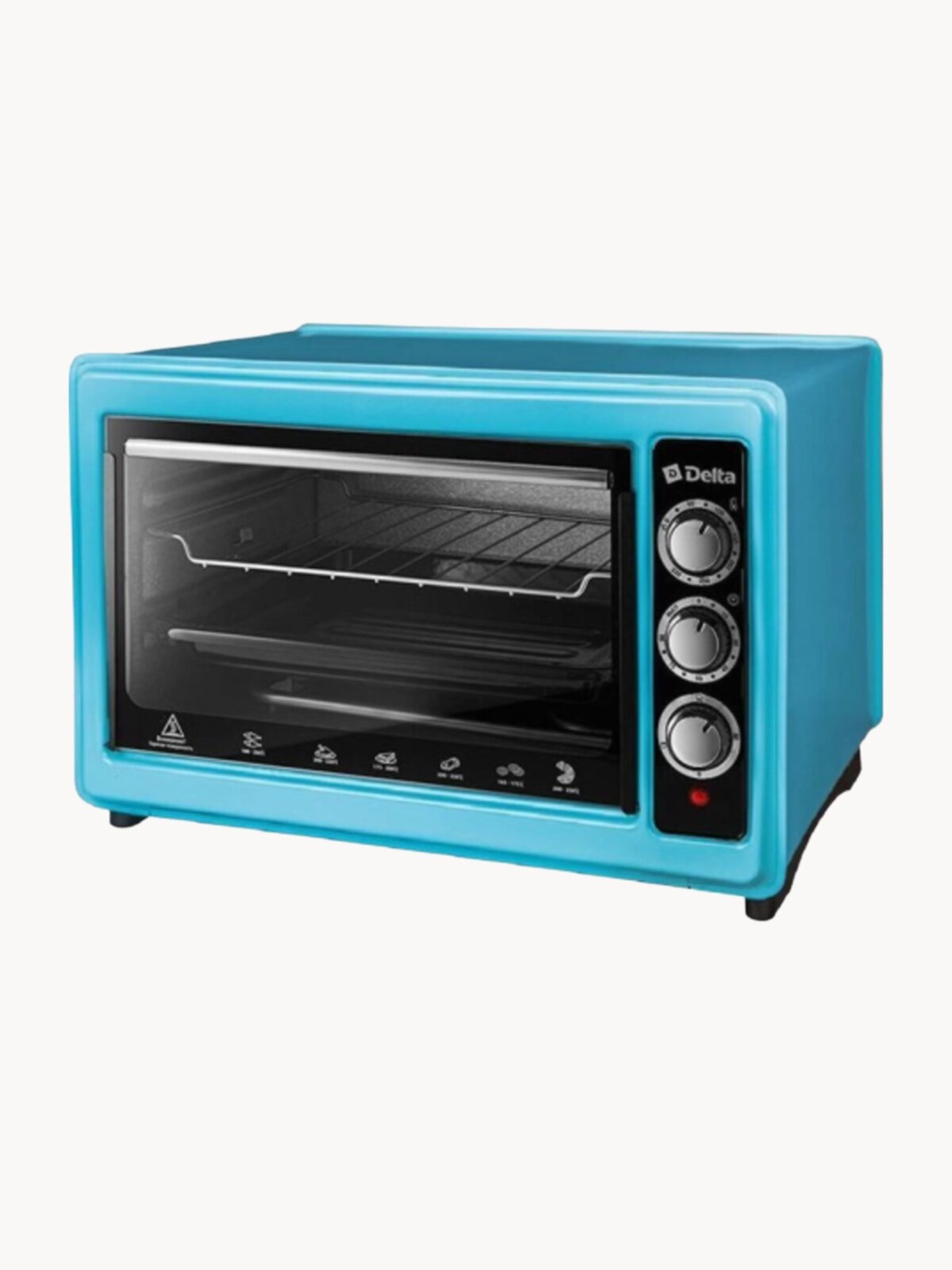 Мини-печь DELTA D-0123 голубая 37л