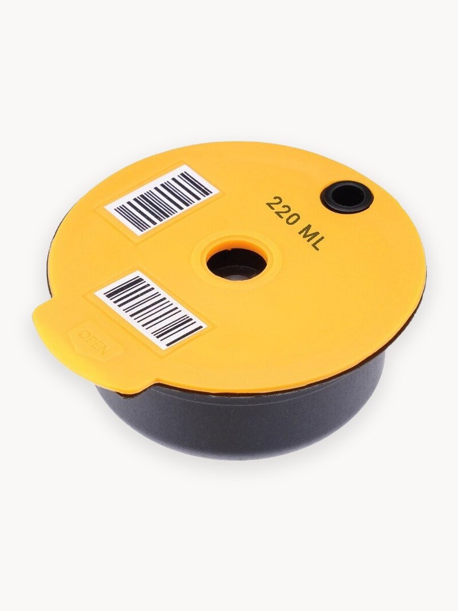 Капсулы Tassimo для кофемашины Bosch 220мл многоразовая желтая