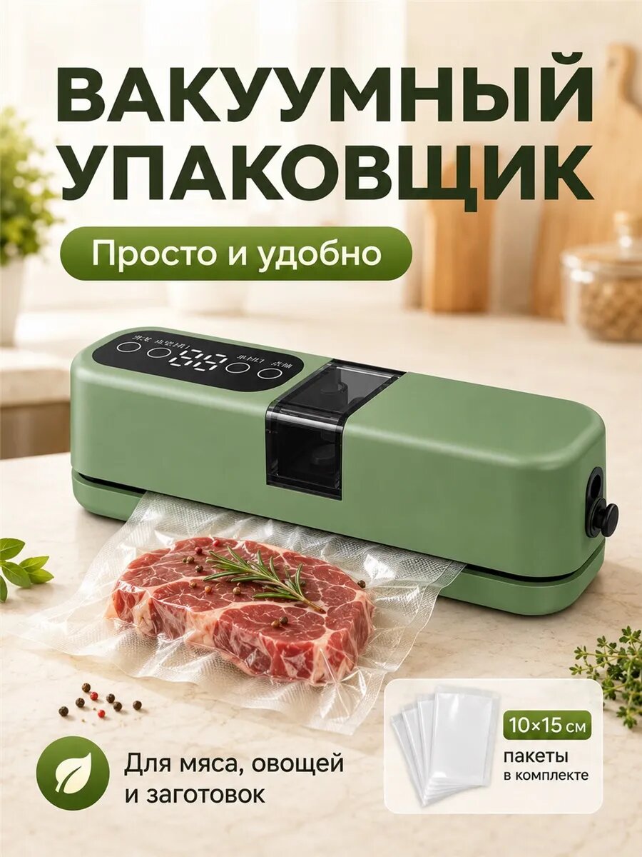 Вакуумный упаковщик с тройной запайкой