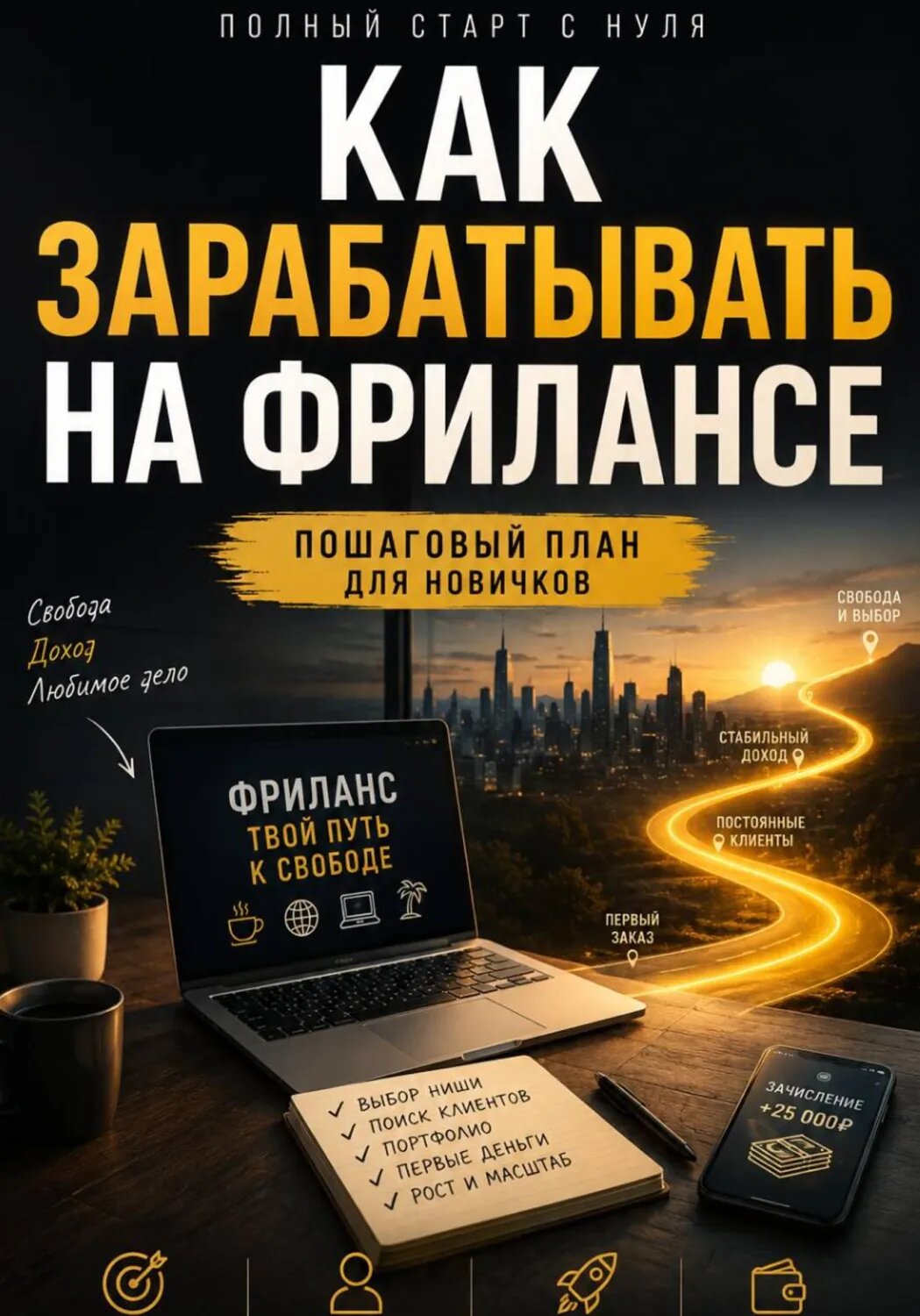 Как зарабатывать на фрилансе. Полный старт с нуля [Цифровая книга]