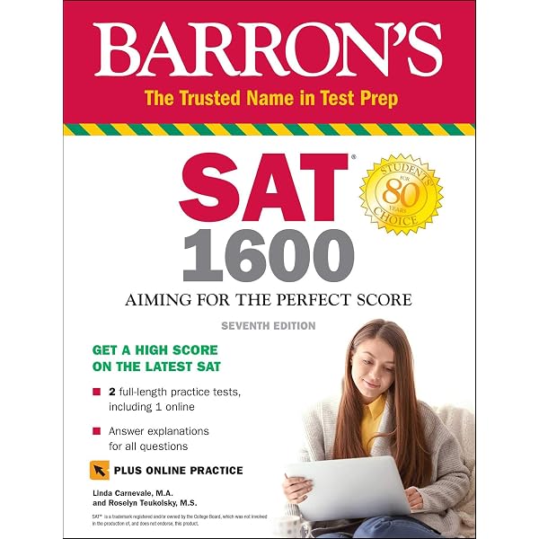 SAT 1600 with Online Test: Aiming for the Perfect Score (Barron's SAT Prep)，Reprinted paperback book