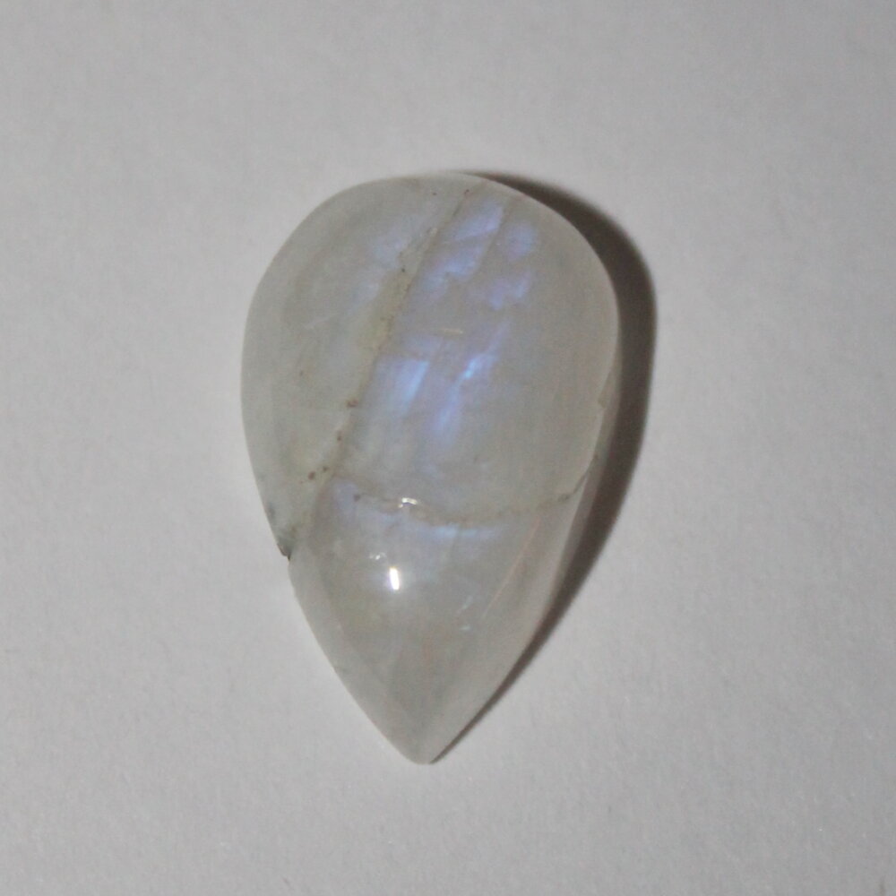 Коллекционный кабошон лунный камень, 16х10х4 мм, Шри-Ланка, «True Stones»