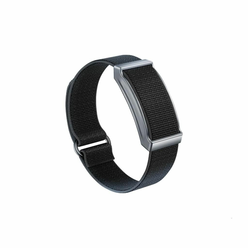 Спортивный браслет (1 комплект) (с двойным ремешком) (включая батарейку)-черный