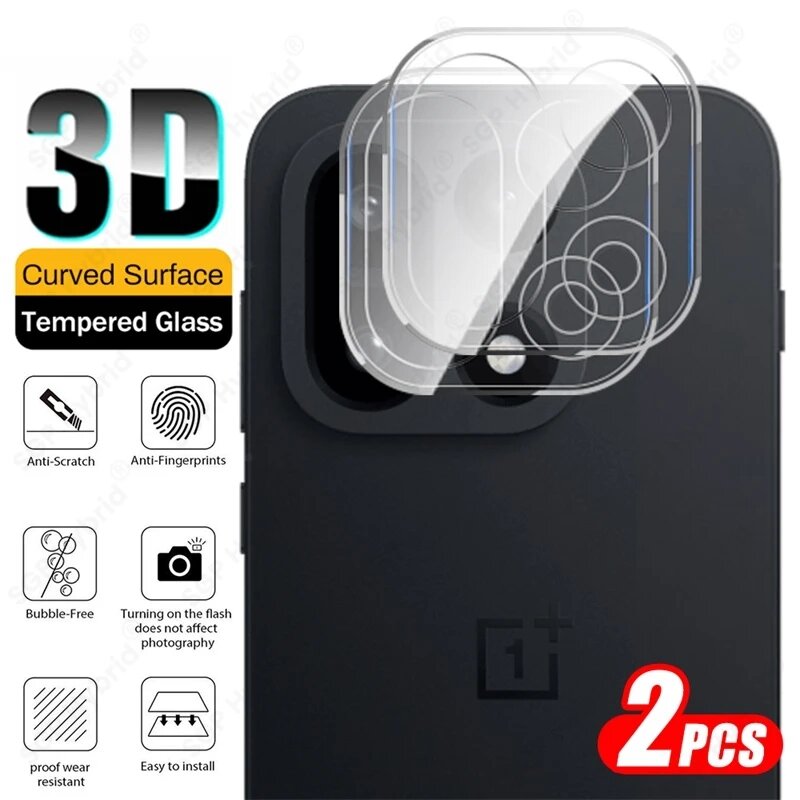 3-1 шт. прозрачный 3D кристаллический закаленное стекло изогнутый защитный чехол для объектива камеры для OnePlus 15 OnePlus15 One Plus OneMore 1 + 15 5G 2025
