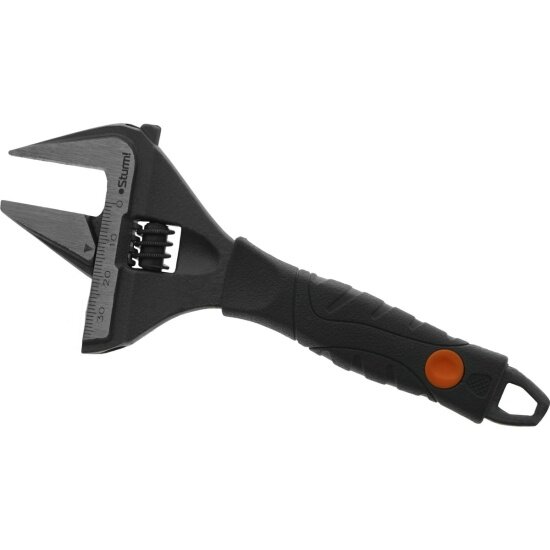 Ключ разводной Sturm! 1045-11-150, 150 мм, усиленные тонкие губки, обрезиненная рукоятка