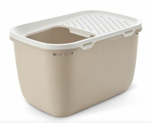 Savic Туалет для кошек Hop in Giant с верхним входом, 74х50х43 см, цвет тосканский красный/