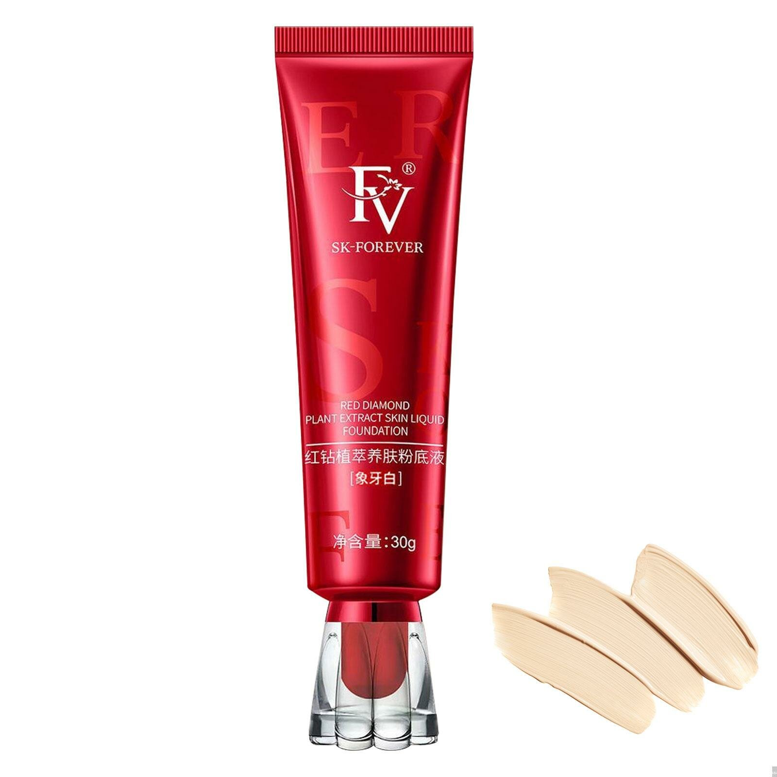 Red FV Concealer Cream Foundation Растительный экстракт Питательный жидкий увлажняющий консилер для кожи