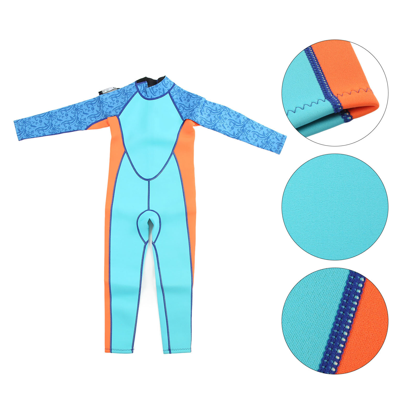 Детский гидрокостюм, теплый солнцезащитный гидрокостюм с длинными рукавами, неопреновый гидрокостюм 2,5 мм для серфинга для малышей для девочек и мальчиков, плавание, дайвинг, подводное плавание, размер 8