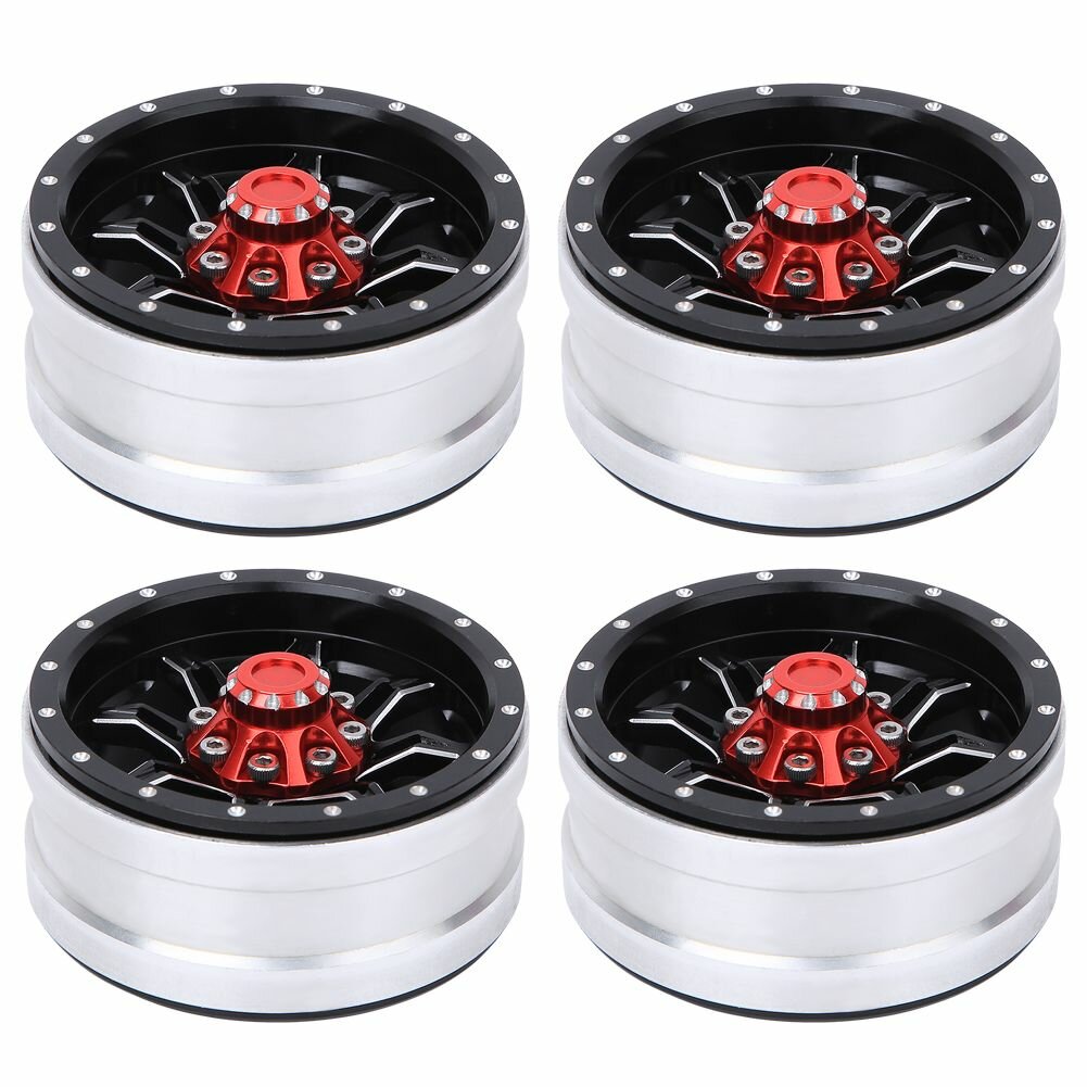 4 шт. 1,9-дюймовая ступица колеса из алюминиевого сплава, подходящая для модели RC автомобиля Trx4 Scx10 D90 1/10