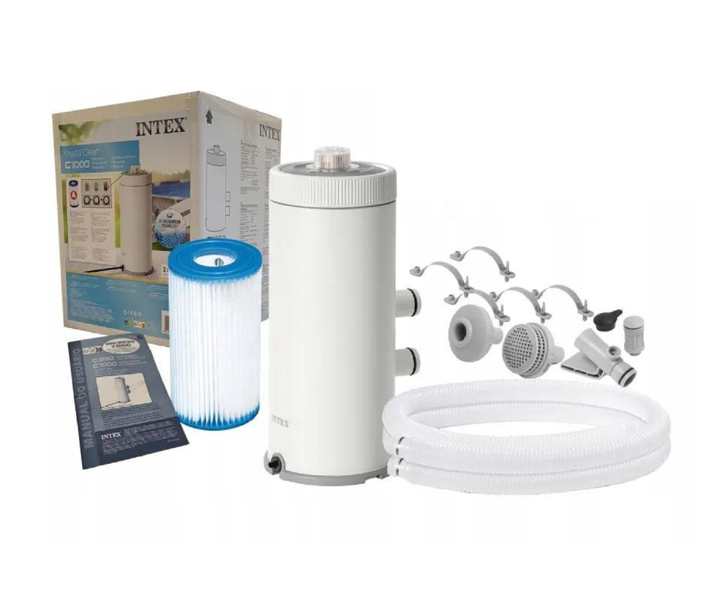 Фильтр-насос Intex 26638 (C1000) картриджный для бассейна 3785 л/ч