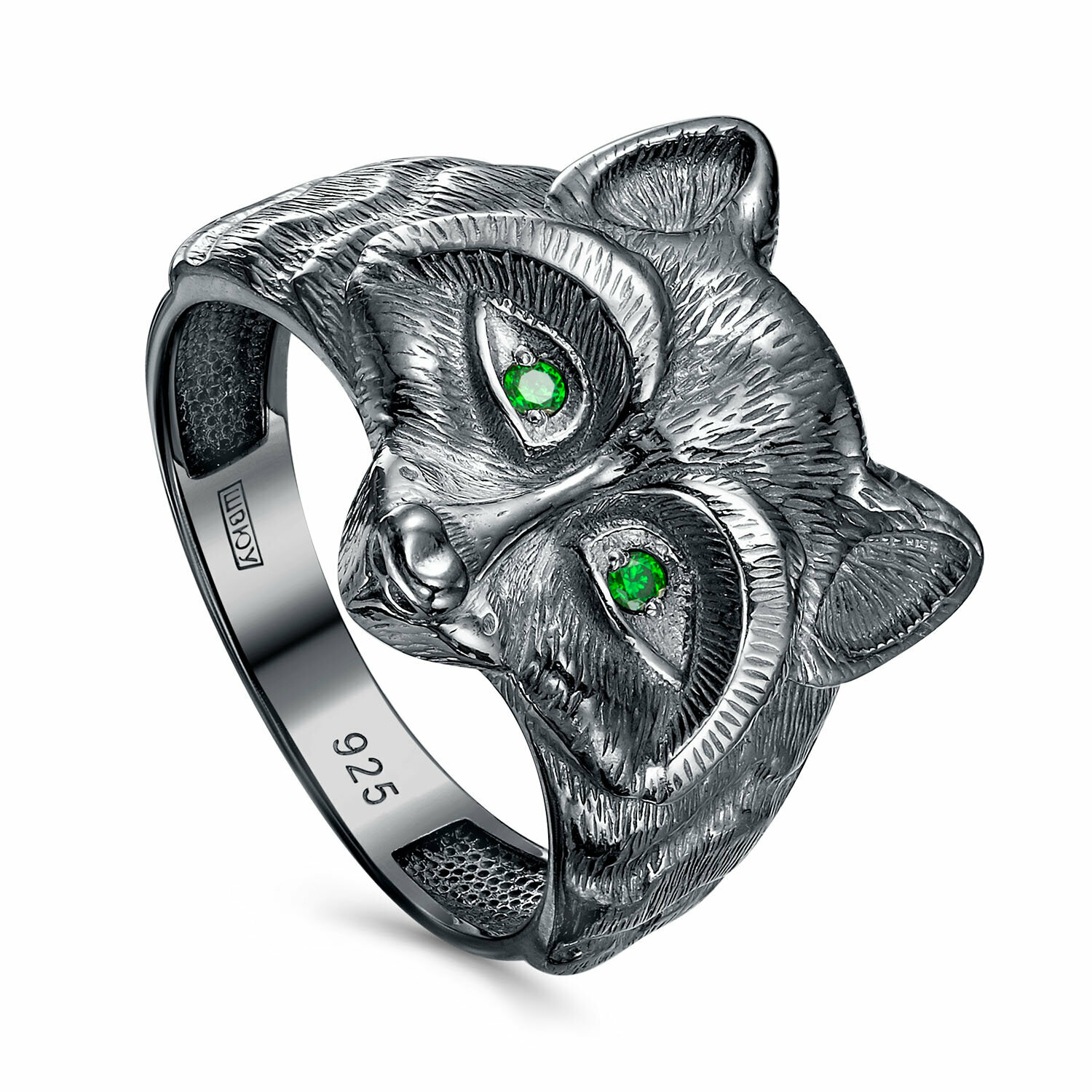 Кольцо тонкое, серебро, 925 проба, фианит