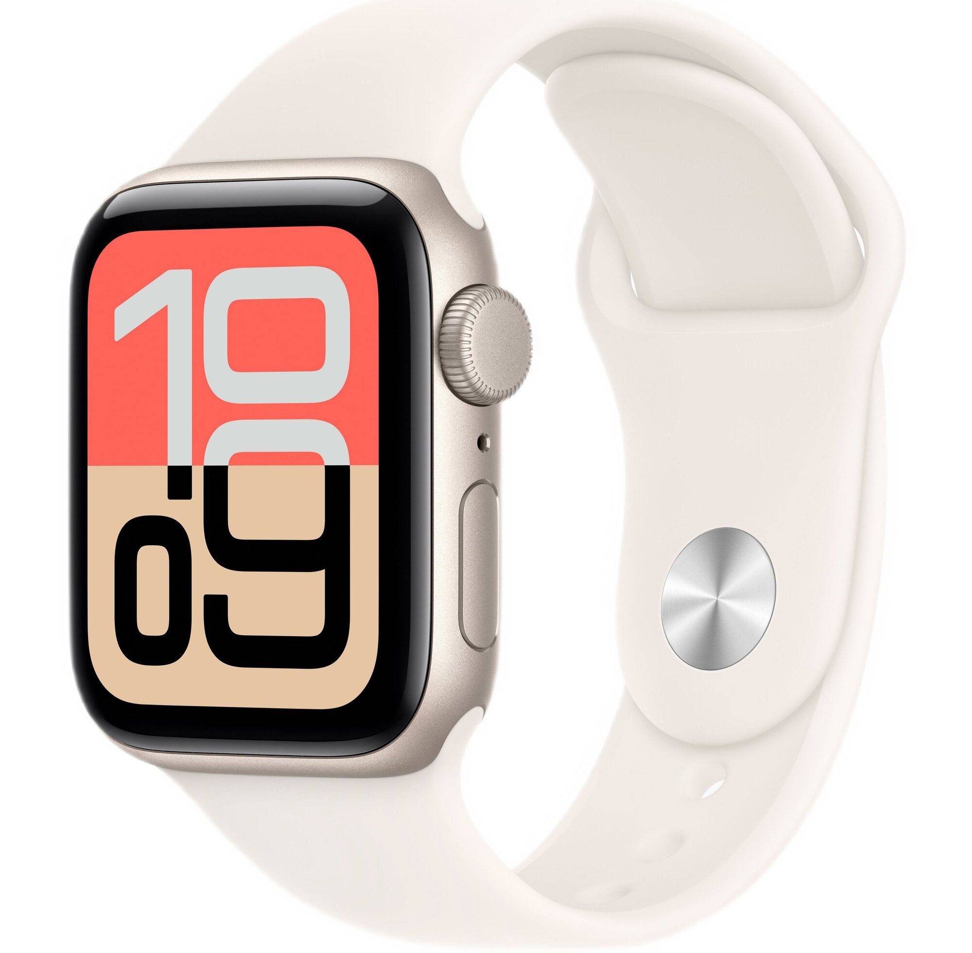 Часы Apple Watch SE 3 (2025) 40mm Starlight Aluminum Case with Starlight Sport Band (GPS) (размер S/M)