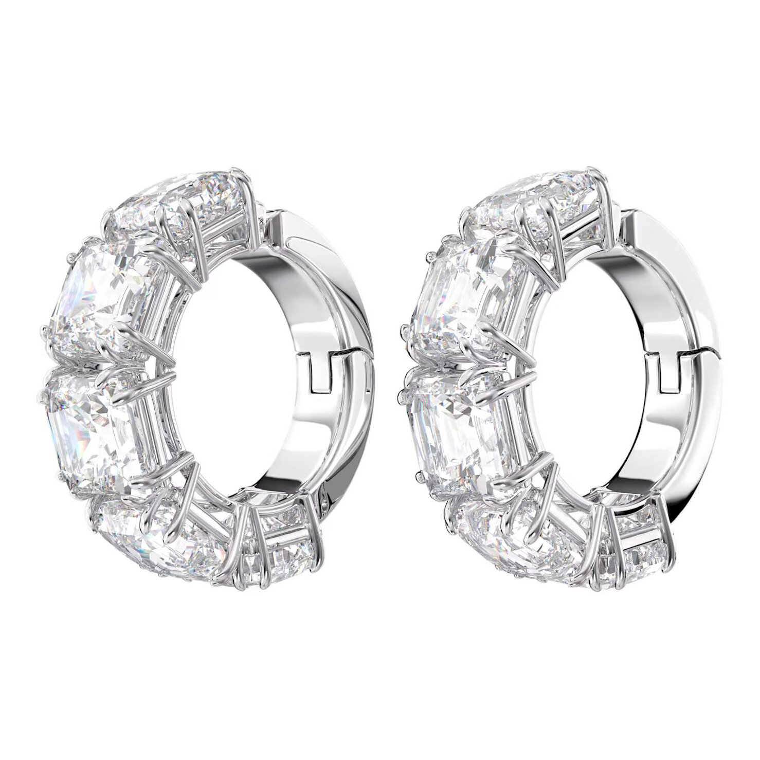 Серьги клипсы, искусственный камень