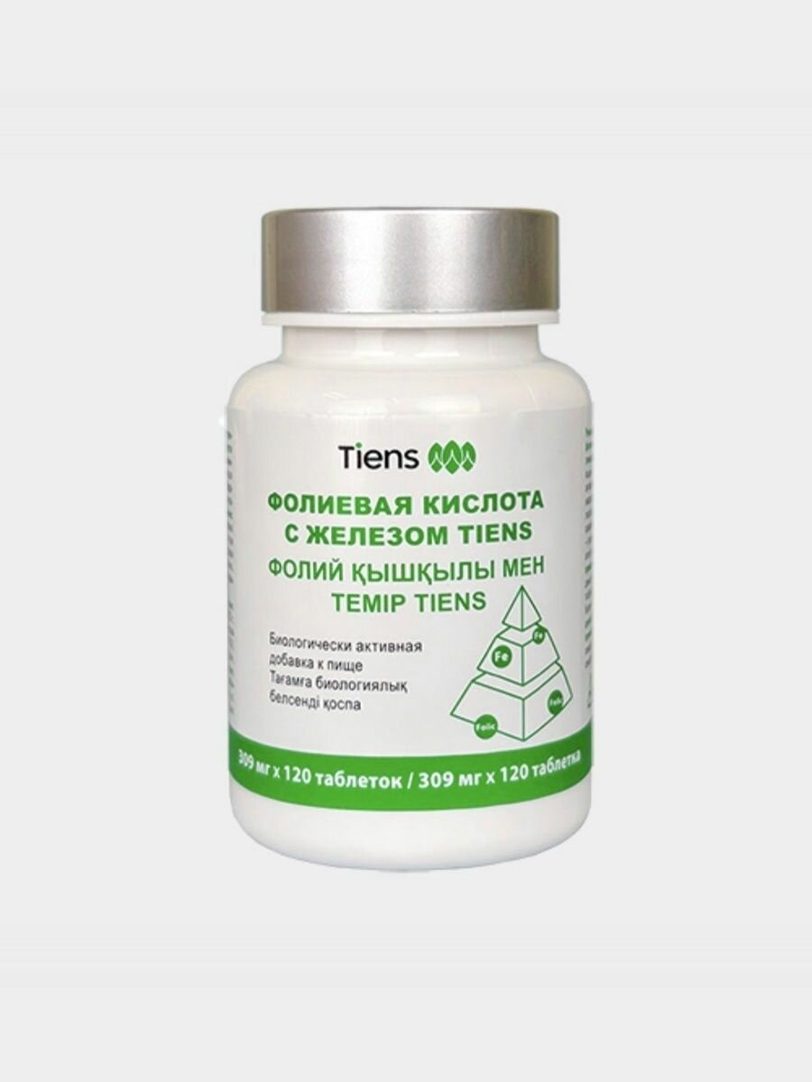 Биологически активная добавка к пище фолиевая кислота с железом