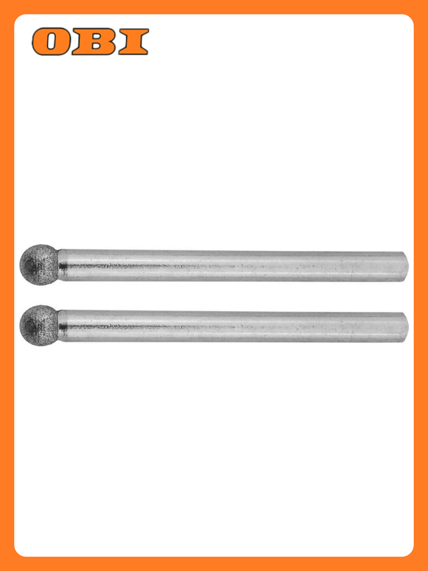 Шарошки ЗУБР, для стекла и камня, синтетический алмаз, 4 мм, 2 шт