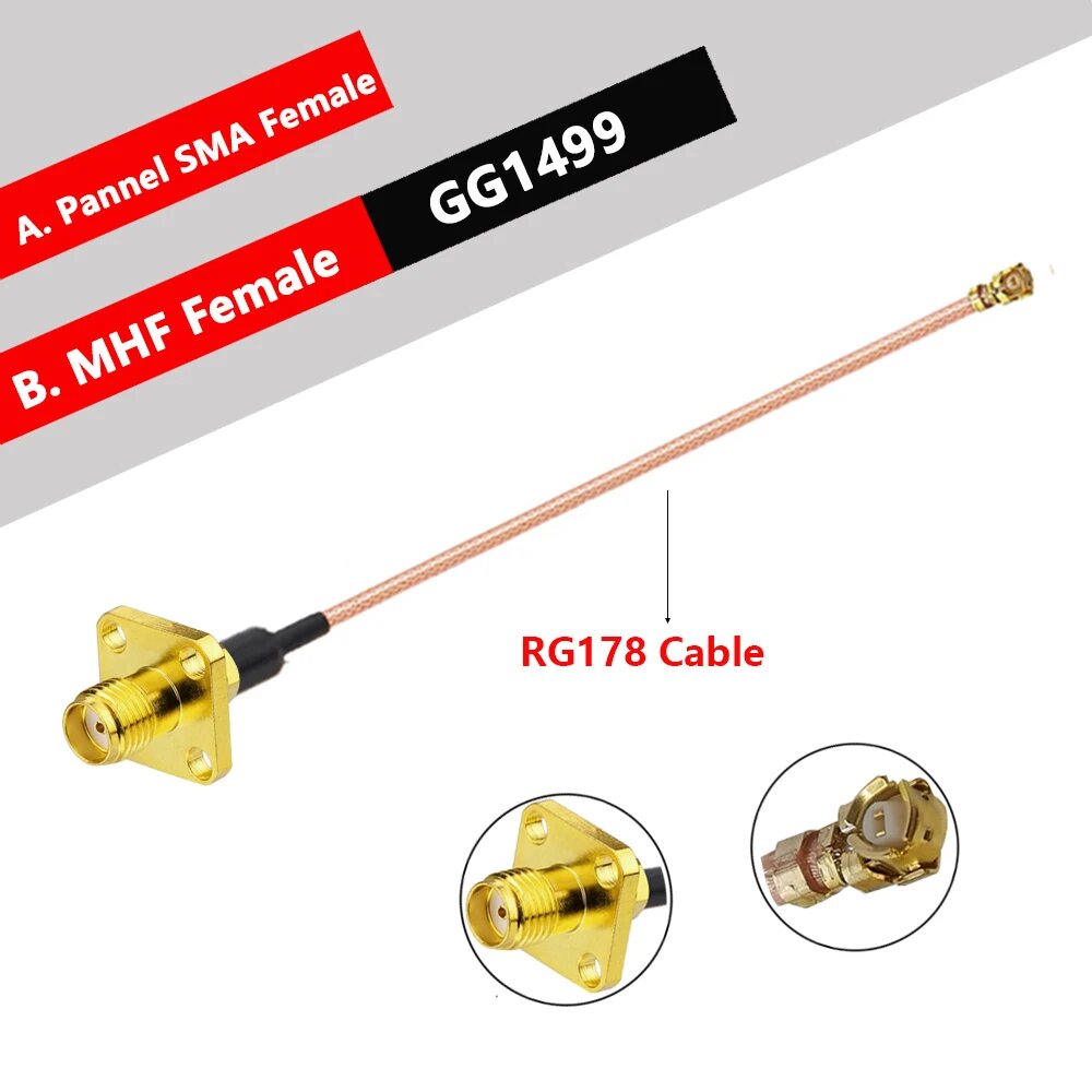 RG178 кабель SMA-U. FL 5 см 10CM, SMA 4HFto MHF F
