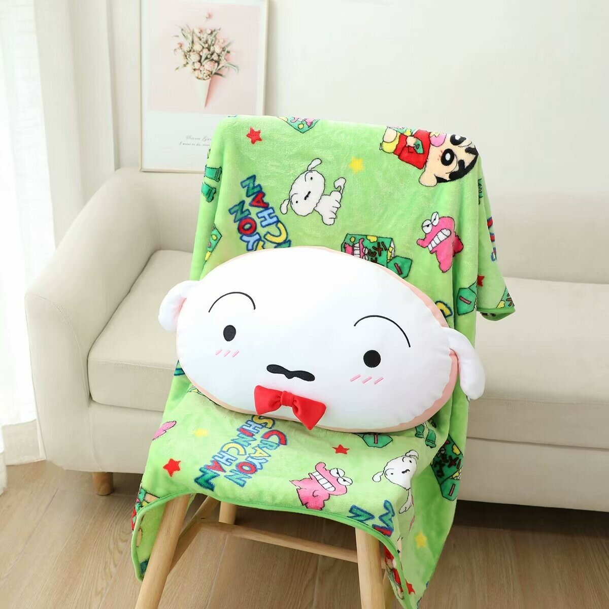 Плед с мультяшными персонажами, плюшевый плед для сна, плед для дивана, утепленный плед, плед для кондиционера, портативный дорожный плед, чехол для автомобиля.