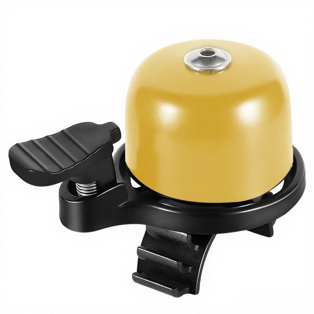 Колокольчик для велосипеда из меди с ручкой, кольца для руля, MTB, дорожный велосипед, гудок, сигнал для велосипеда, медный колокольчик, материал: медь, силикон, нитон пластик, цвет: черный, золотой, размер руля: 22-31.8мм, размер изделия: 60*45мм, вес