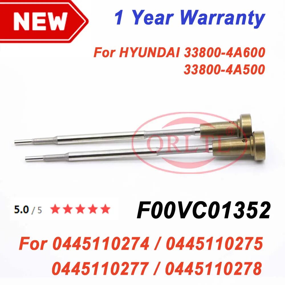 F00VC01352 F00V C01 352 Новые детали дизельных форсунок F 00V C01 352 Комплект регулирующих клапанов для KIA и HYUNDAI 0445110274 0445110275