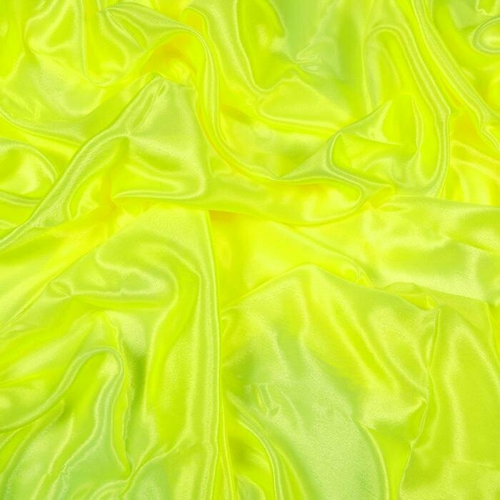 Сатин-шифон Tropic Lime (яркий жёлтый) 500*112 см