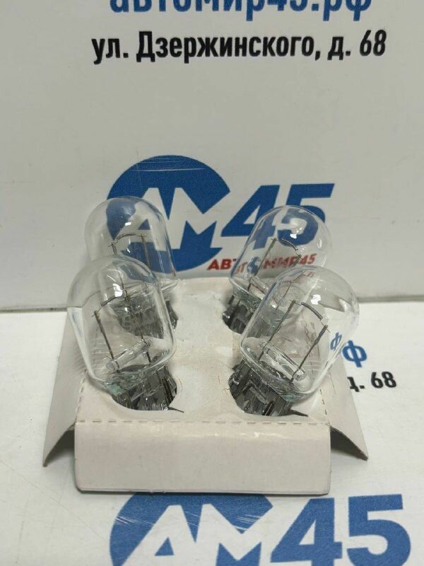 Лампа 1-конт. без цоколя заднего хода, габарит W21W W3x16d 4 штуки