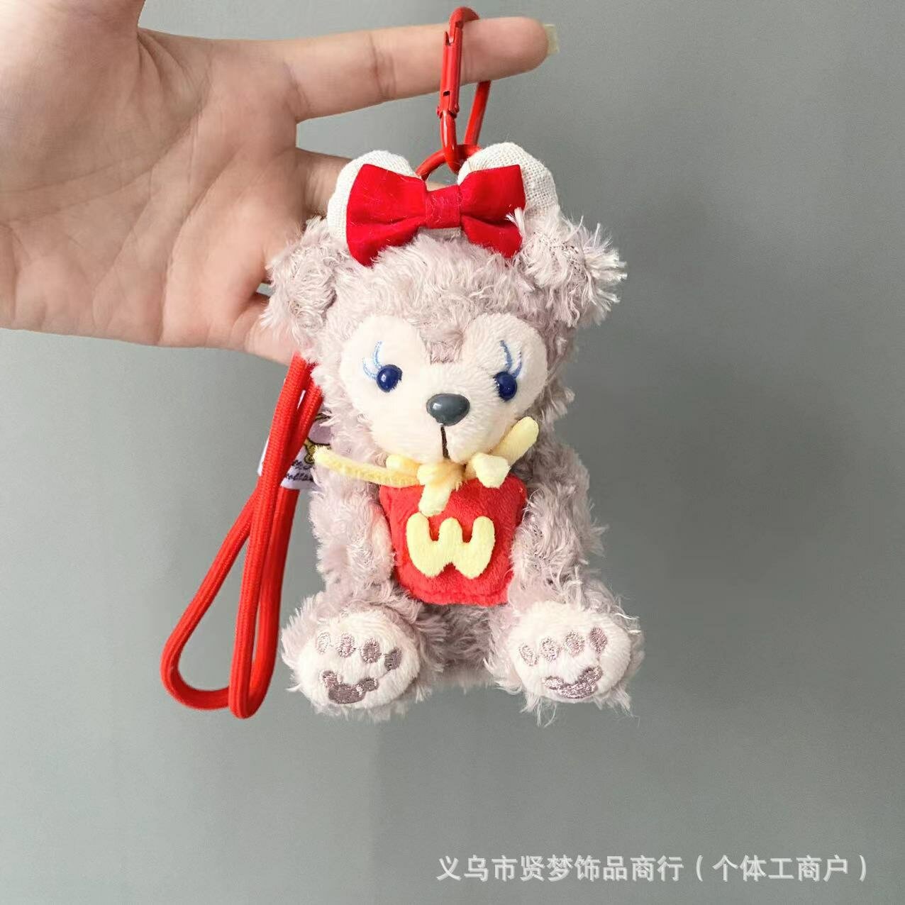 Модный плюшевый брелок-игрушка Shirley Rose Duffy Bear, милый плюшевый декор для торта, парные куклы оптом Роза