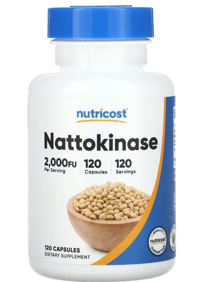 Nutricost Nattokinase 2,000FU, 120 Capsules - Gluten Free