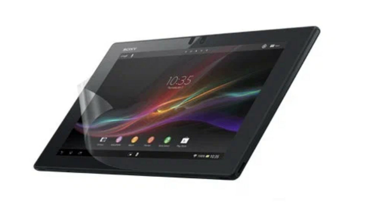 Защитная пленка MyPads, для Sony Xperia Z1 Tablet, глянцевая, бесцветная