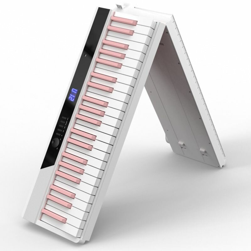 Портативная складная электронная клавиатура с 88 клавишами, MIDI-клавиатурой и зарядкой по Bluetooth
