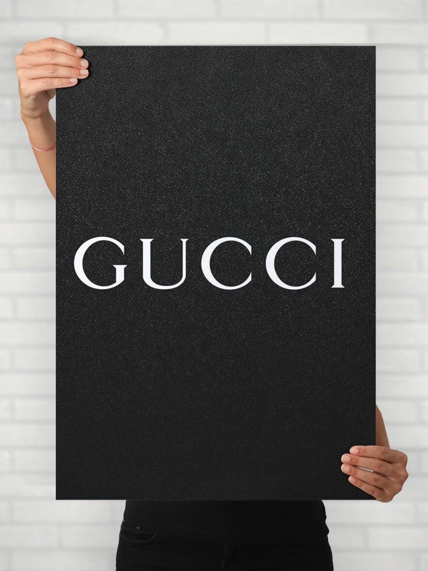 Плакат на стену для интерьера Бренды (Гуччи - Gucci 3) - Постер по моде и одежде формата A1 (61x84 см)