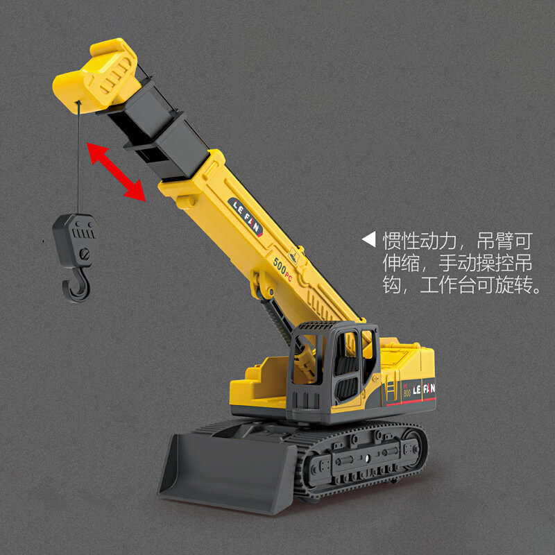 Smart Little Helper 168-70 Инерциальный инженерный автомобильный кран, подъемный кран для тяжелых грузов, детская игрушечная машинка для мальчика