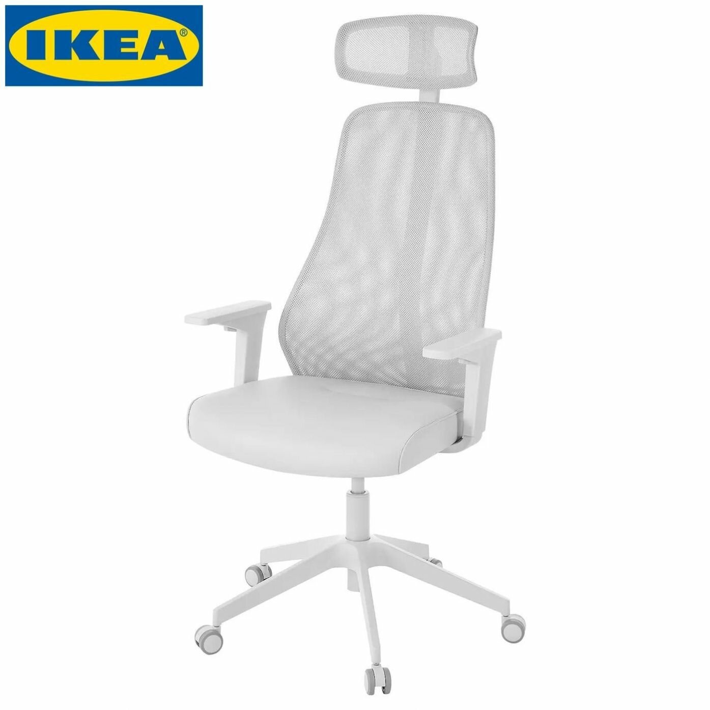 Игровое компьютерное кресло IKEA MATCHSPEL / Геймерское кресло икеа,1, светло-серый