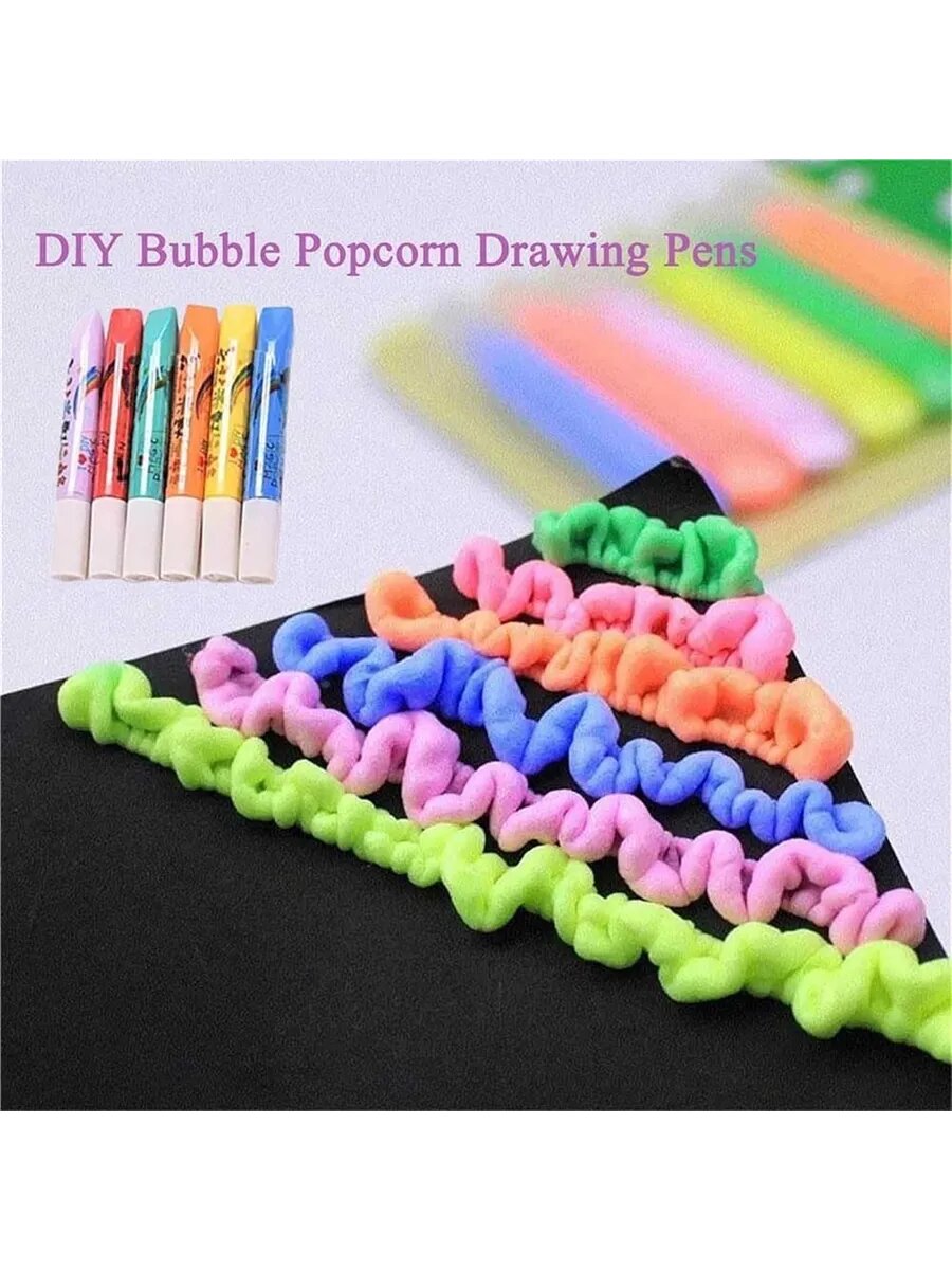 Цветные маркеры Bubble Popcorn — фото 1