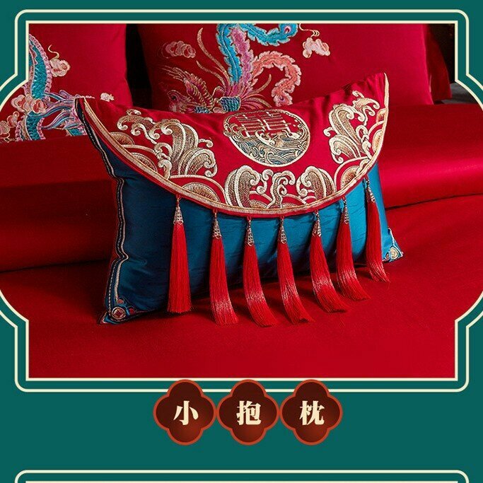 Декор для спальни, маленькая подушка, подушка для талии, подушка-подушка, свадебный подарок, декор для свадебной комнаты, новая китайская стильная подушка