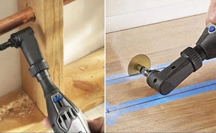 GEALFIS Угловая насадка для гравера 90 1 шт 3 мм, алмазная с охлаждением, самоцентрирующаяся с лазерной маркировкой, для Dremel 4000 3000 8220, вес 25 г