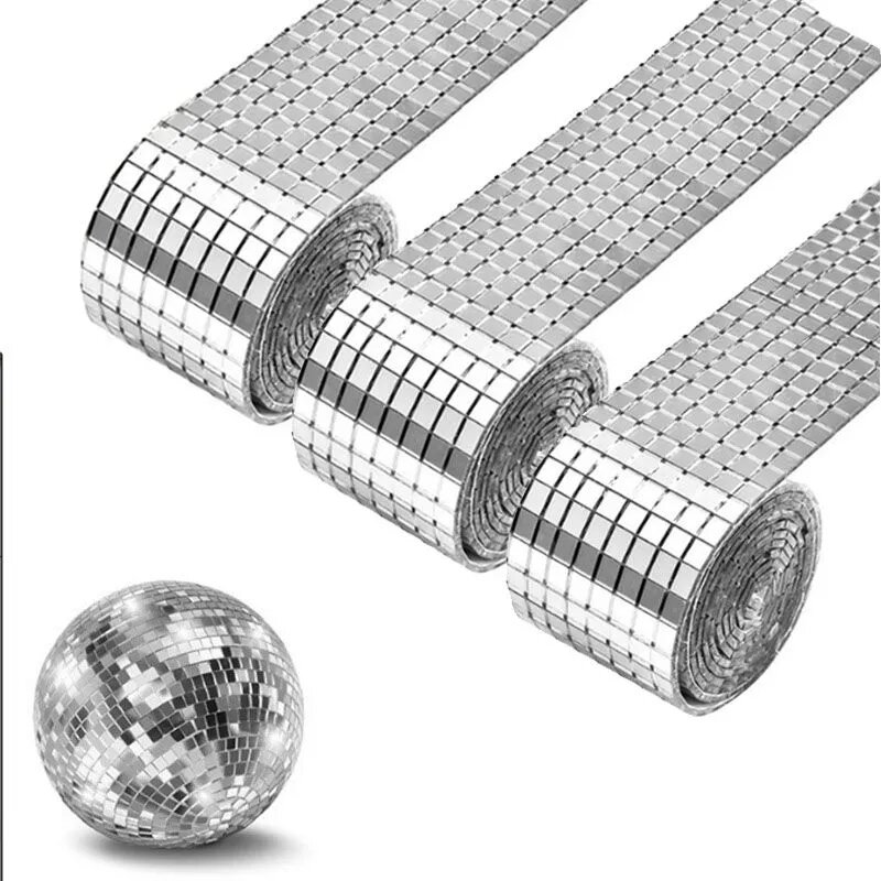 Зеркальная лента мозаика самоклеящаяся