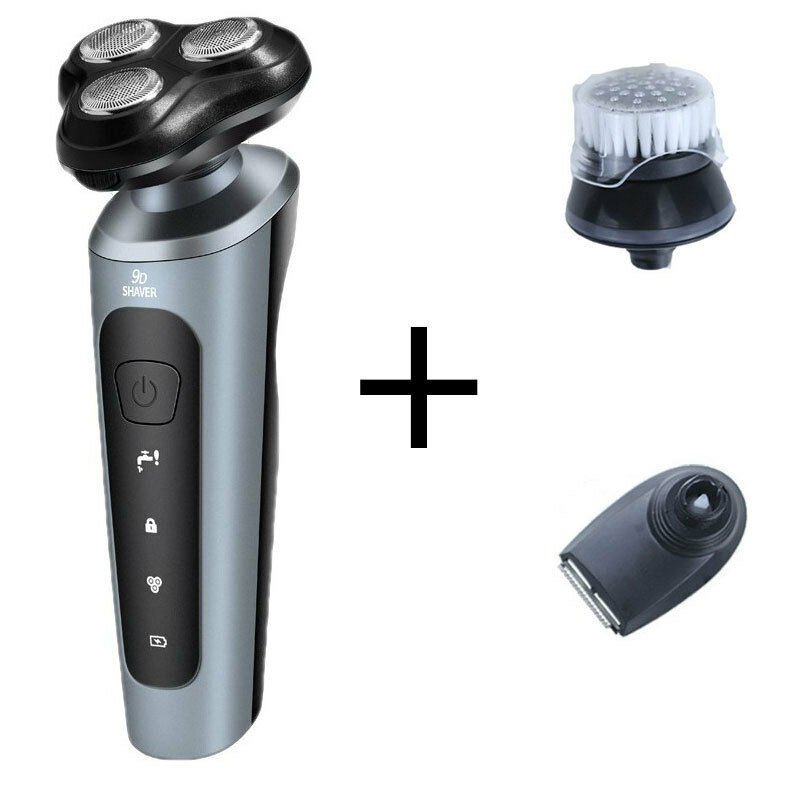 9D Многофункциональная электрическая бритва для всего тела, полностью моющаяся, 3-в-1, USB-заряжаемая автомобильная бритва