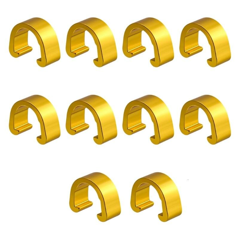 Клипсы для тормозного тросика велосипеда, 10 шт, Золото