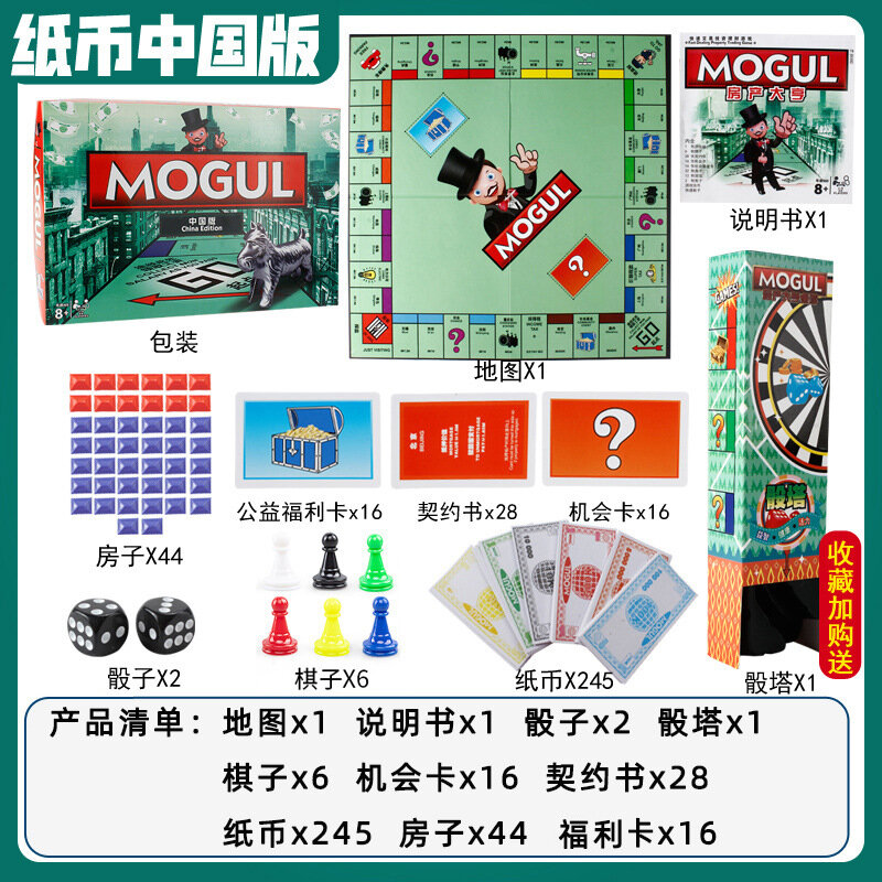 Монополия Супер Делюкс Эдишн Китайский Мировой Тур Полный Набор Электронная Игра с Банковскими Картами Настольная Игра