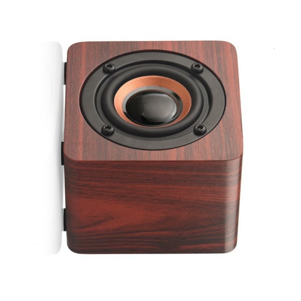 Декоративная деревянная колонка Bluetooth, Узор из красного дерева