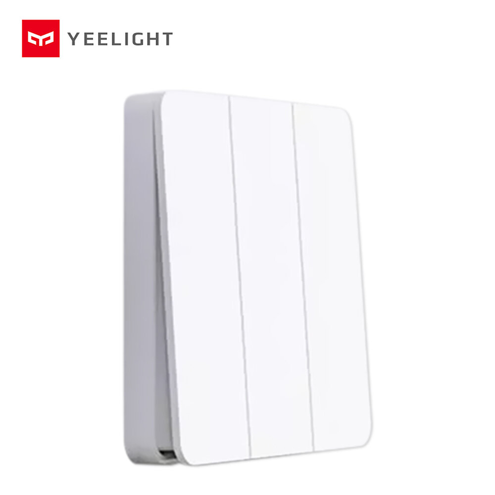 Yeelight Wireless Smart Switch 16A Light Controller для Mijia Mi Home AC250V/16A Тройной Кнопка Белый ABS 60mm 86x86x32mm 85g