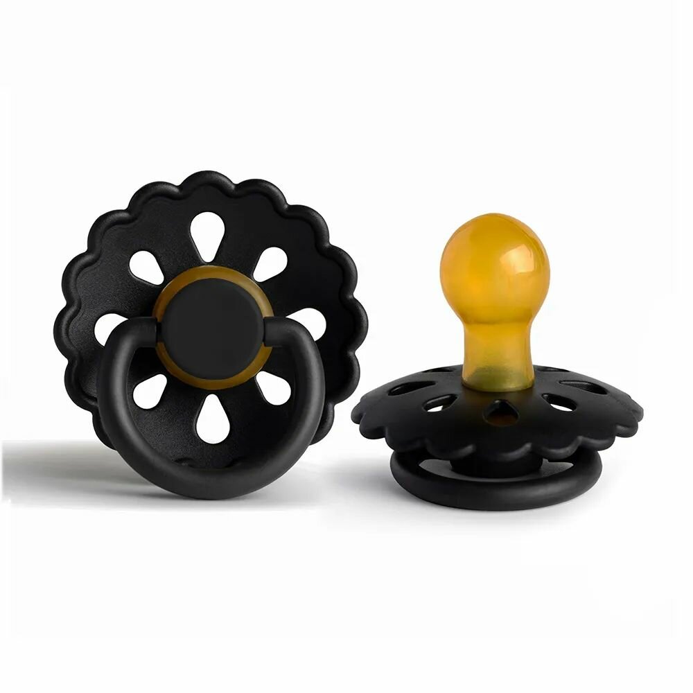 Соска-пустышка ERDUO детская круглая латексная Daisy от 0 месяцев