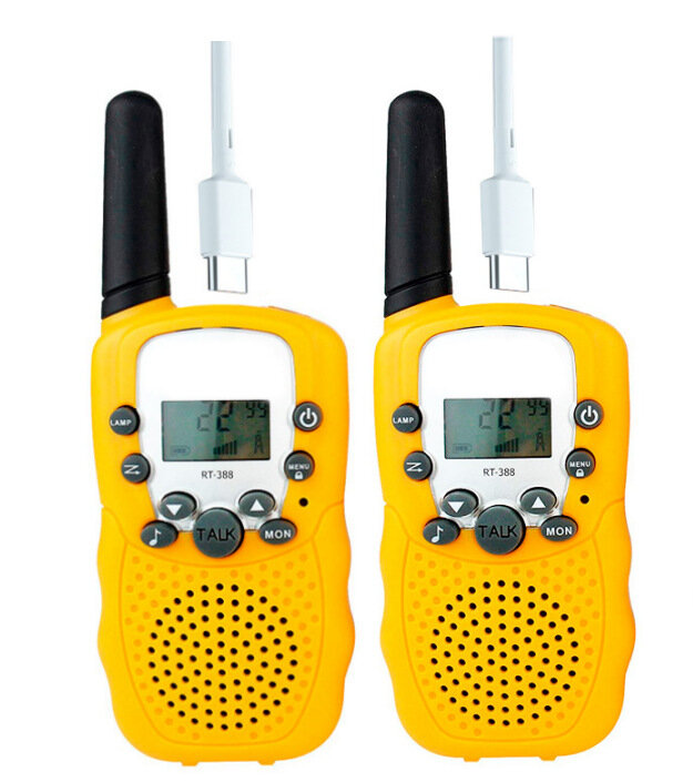 Бестселлер в наличии: детская рация T388 с USB-зарядкой, трансграничная поставка, детская игрушечная рация для совместного использования родителей и детей.