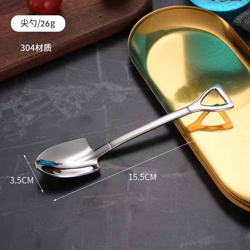 304 нержавеющая сталь лопата ложка Лопата отечественная творческая ложка для арбуза десертная ложка для мороженого