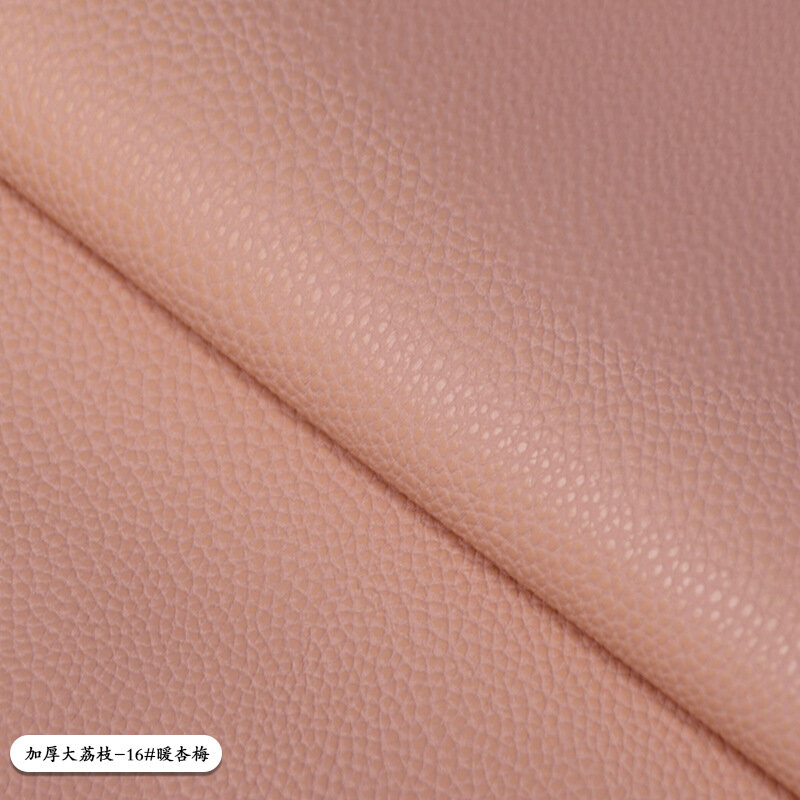 Утолщенная большая ткань из искусственной кожи с текстурой личи, мягкая кожа для диванов, материал для обуви, имитация искусственной кожи от фабрики