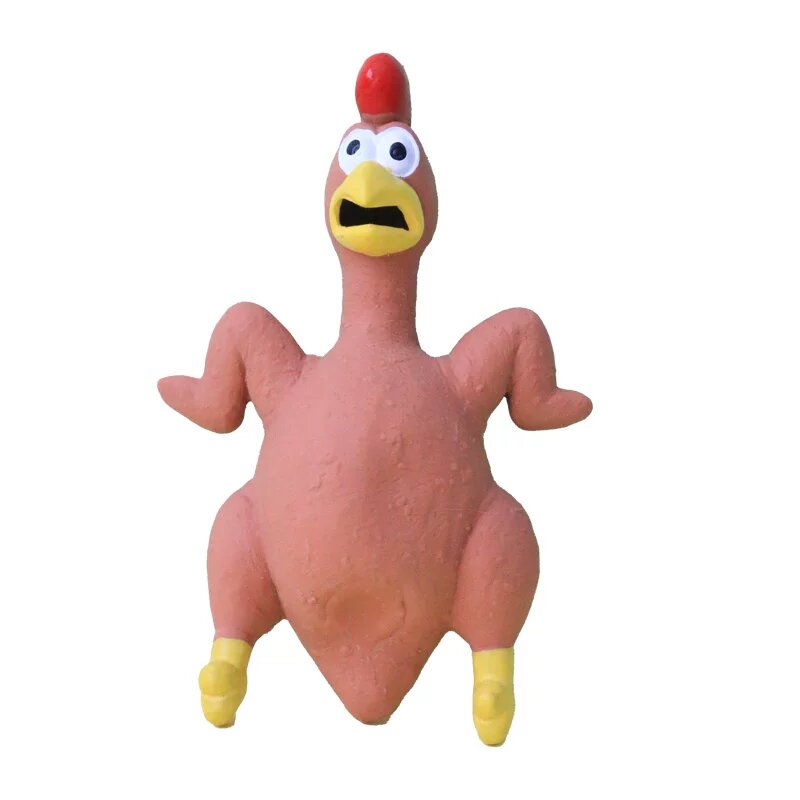 Игрушка для собак в виде кричащей курицы, пищащая курица, игрушка для самостоятельной развлечения, средство от скуки,