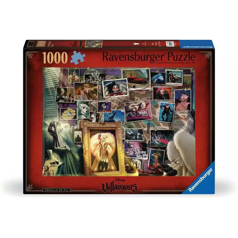 Пазл Ravensburger 1000 Disney Злодеи: Круэлла Де Виль, арт.00393